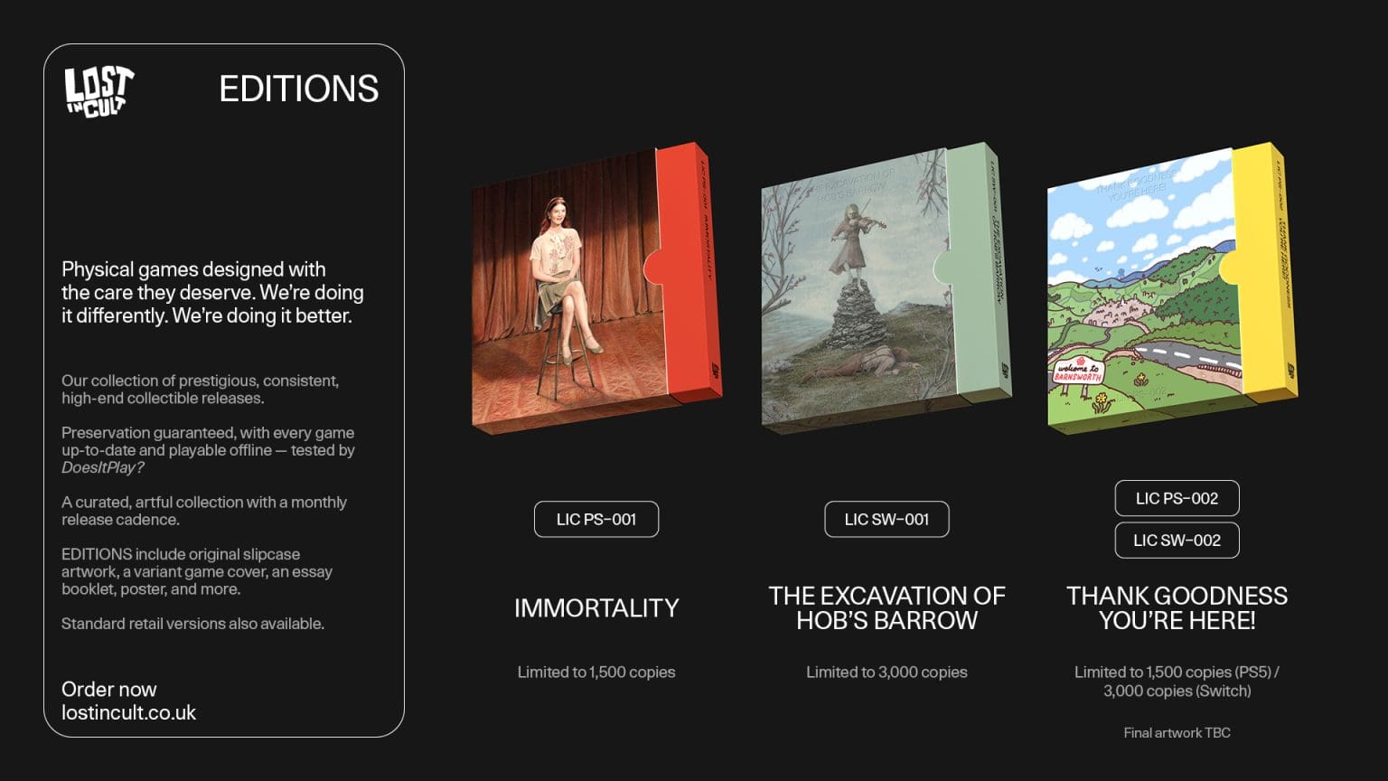 Lost In Cult target game preservation with new publishing division ...