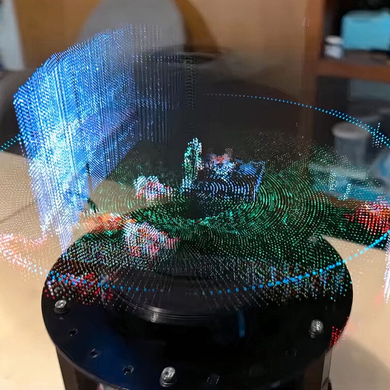 Playing DOOM on a Volumetric Display: A Sci-Fi Experience